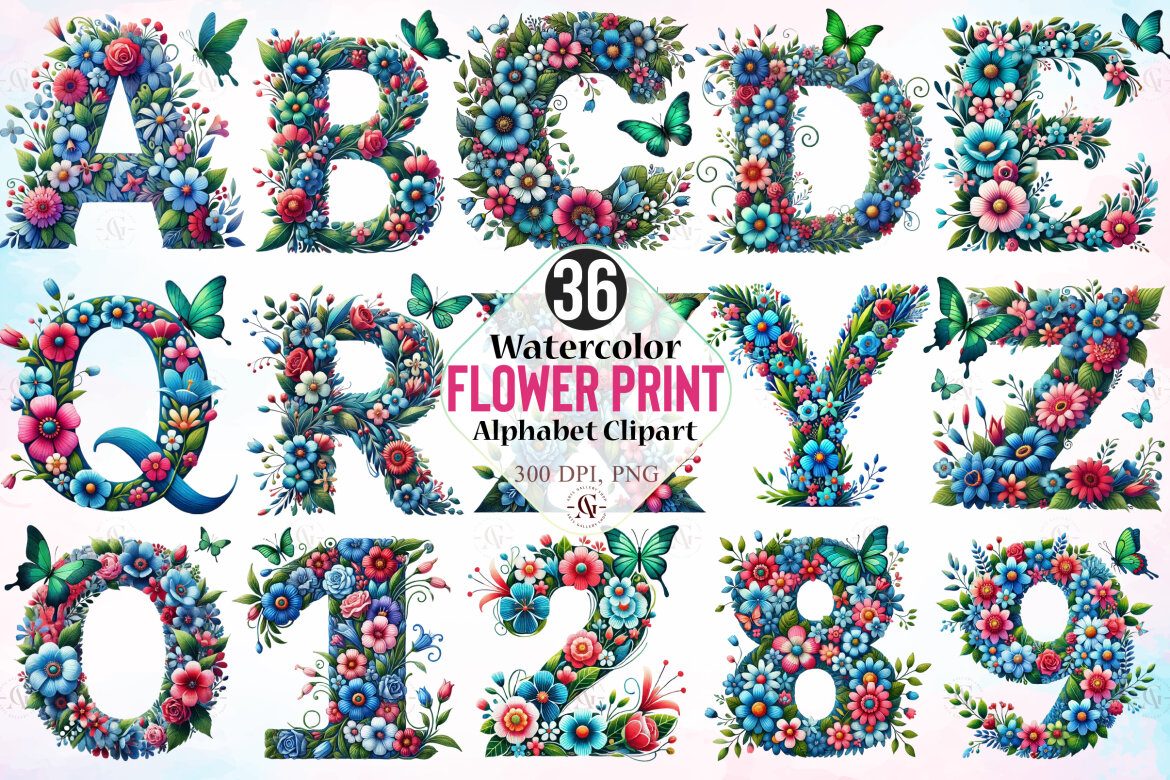 Watercolor Flower Print | Deeezy