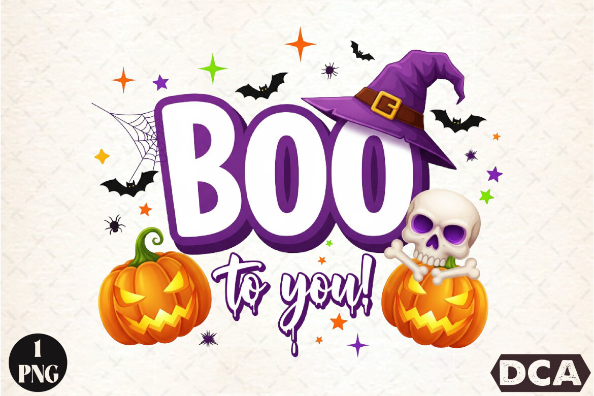 Boo To You Halloween PNG | Deeezy