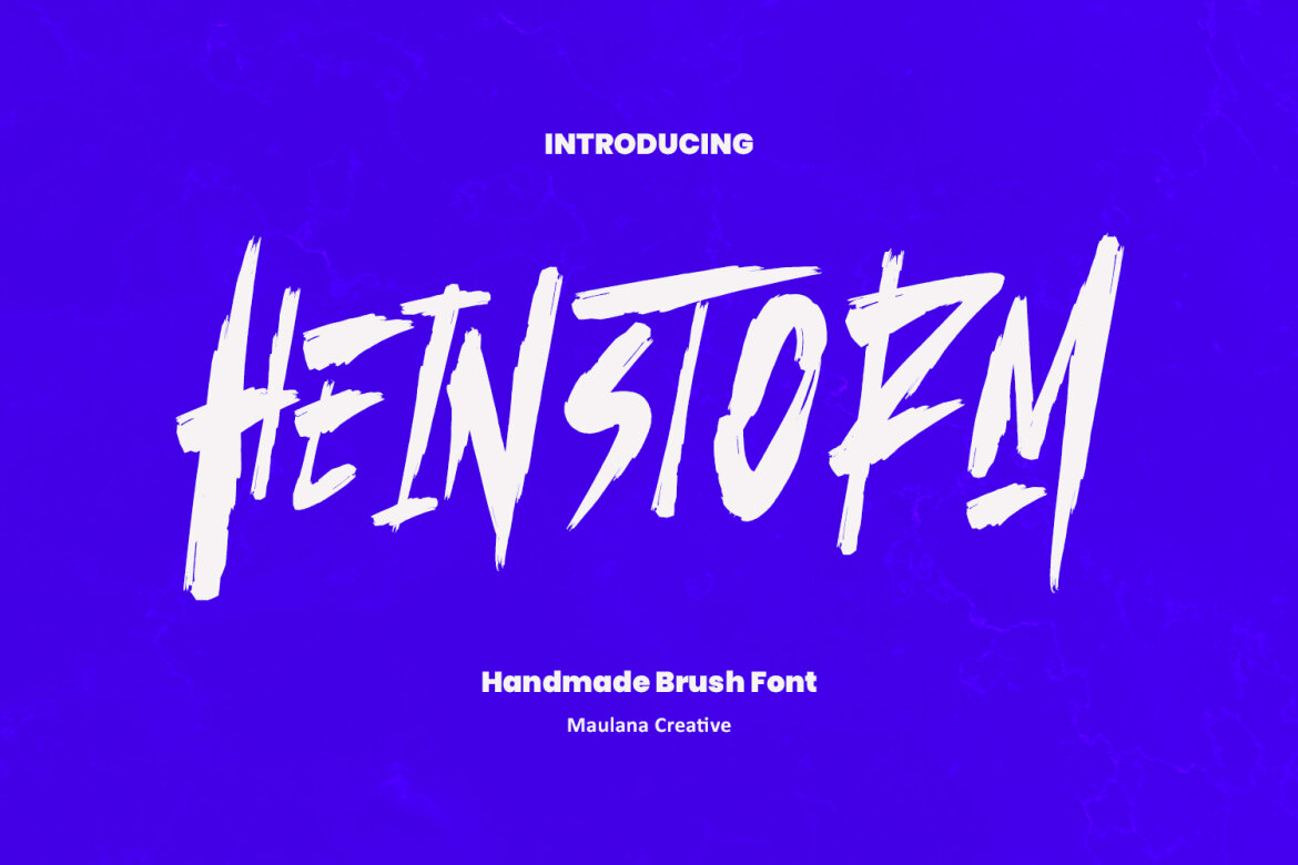 Heinstorm Handmade Brush Font | Deeezy