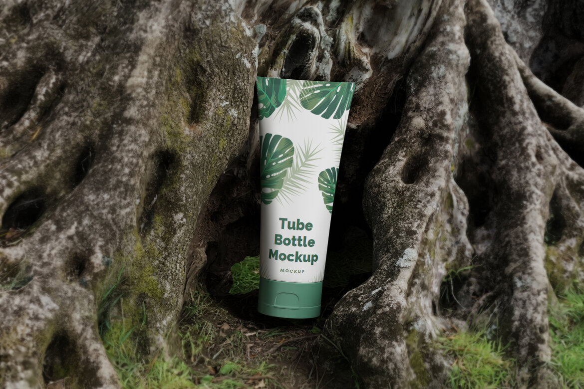 Tube Cosmetic Bottle FREE Mockup | Deeezy