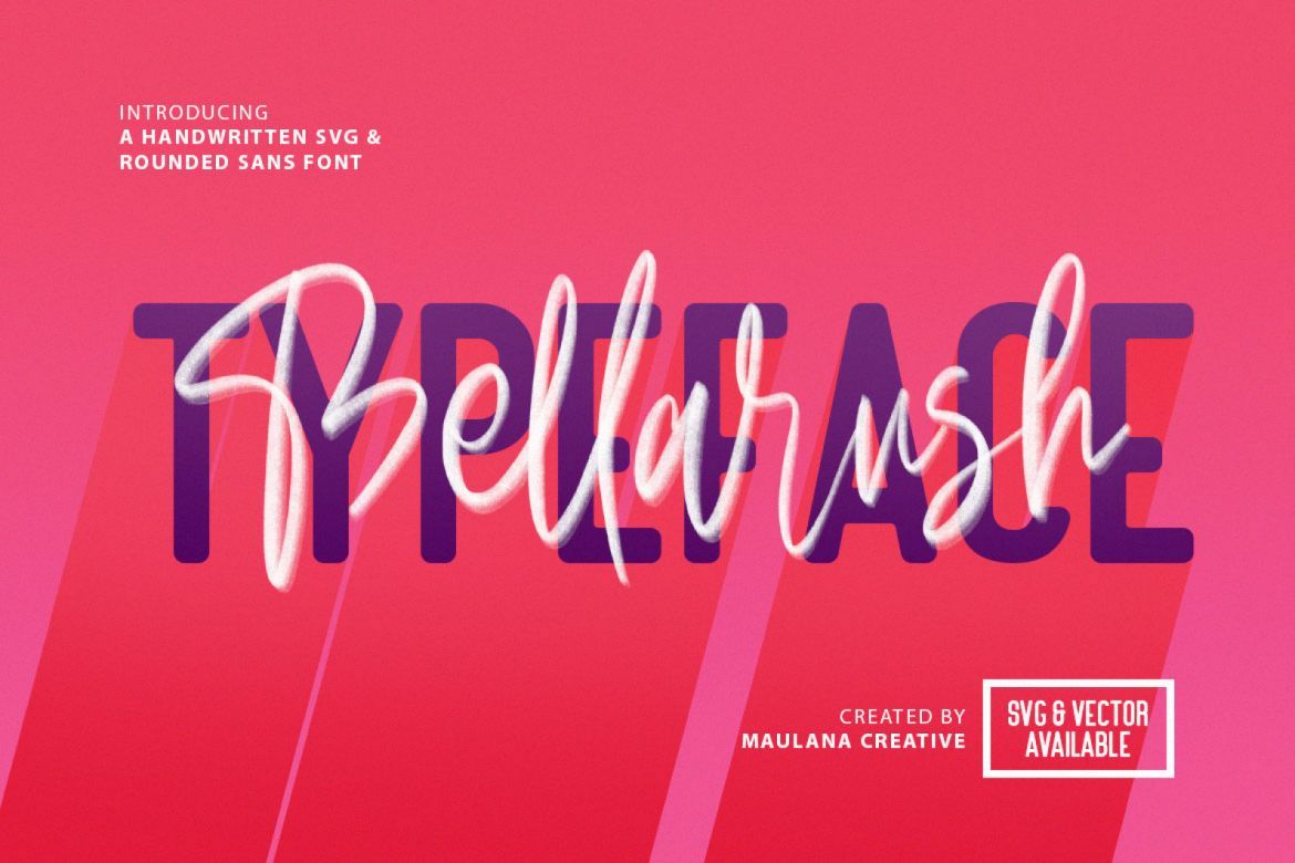 Bellarush SVG Brush Font | Deeezy