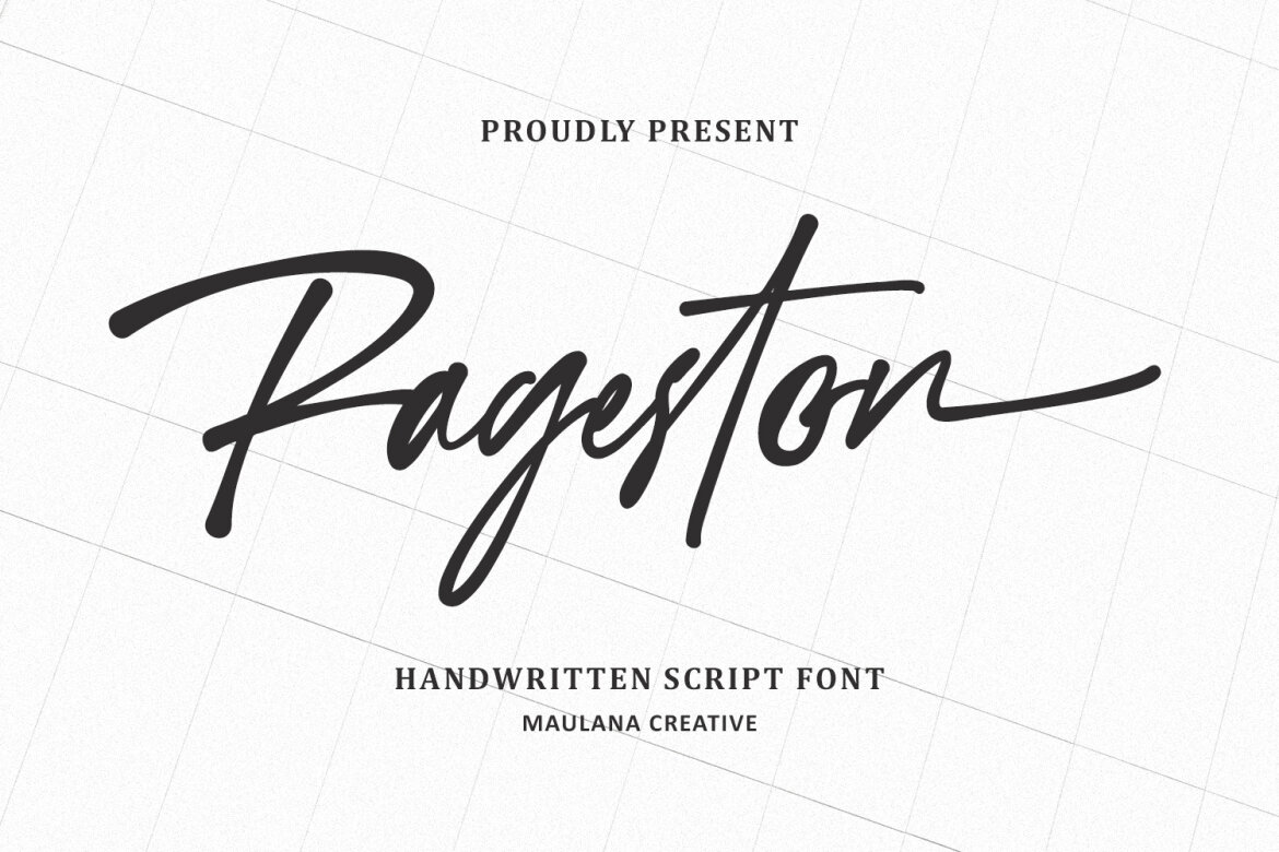 Rageston Authentic Handwritten Script Font | Deeezy