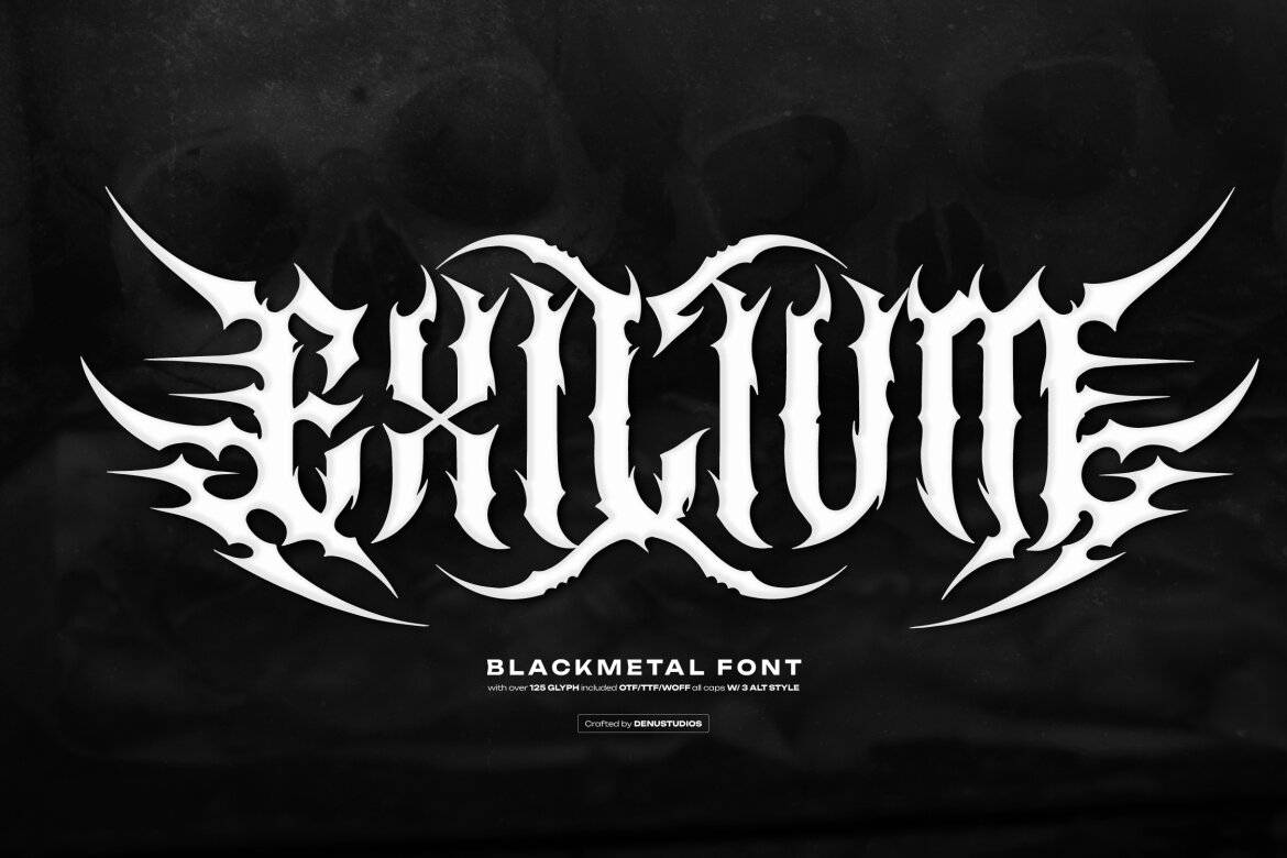Exilium | Black Metal Font | Deeezy