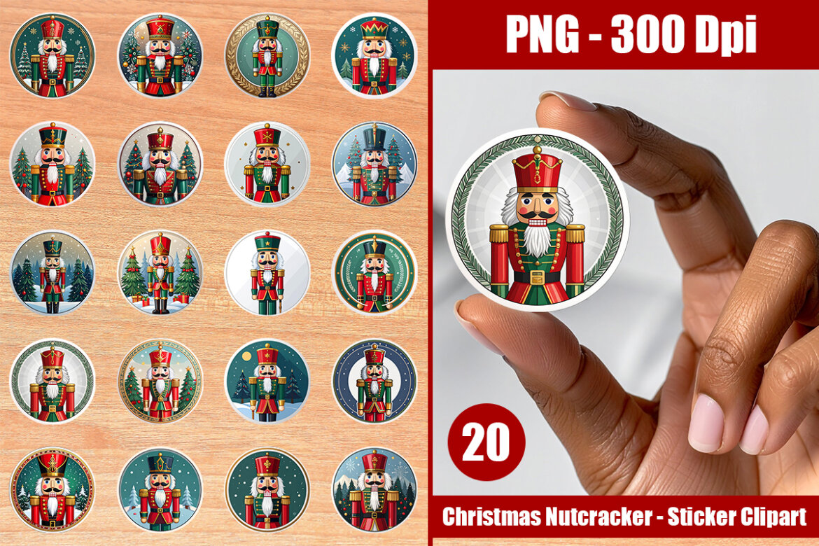 Christmas Nutcracker - Sticker Clipart Bundle | Deeezy