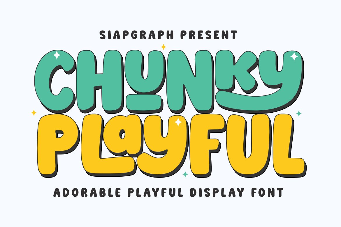 Chunky Playful - Adorable Bubble Font | Deeezy