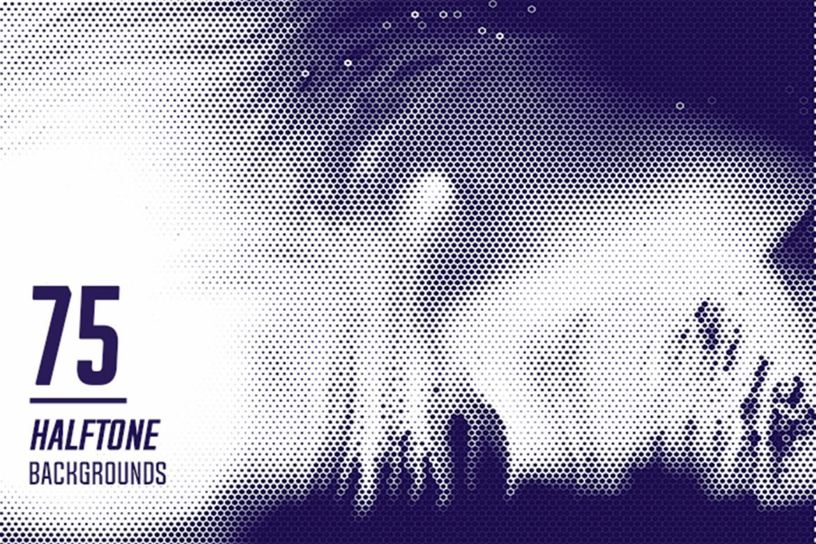75 Halftone Backgrounds | Deeezy