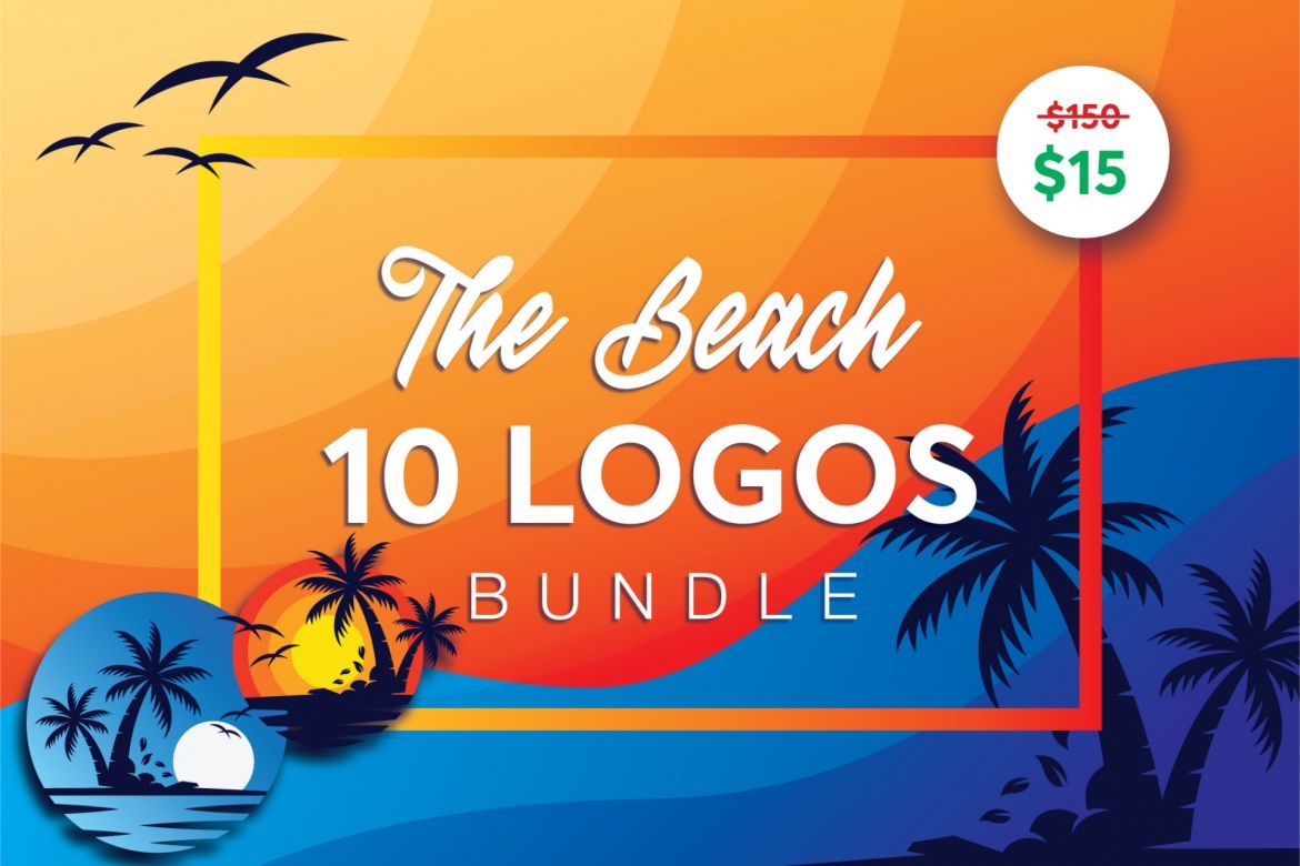 10 Beach Logo Bundle | Deeezy