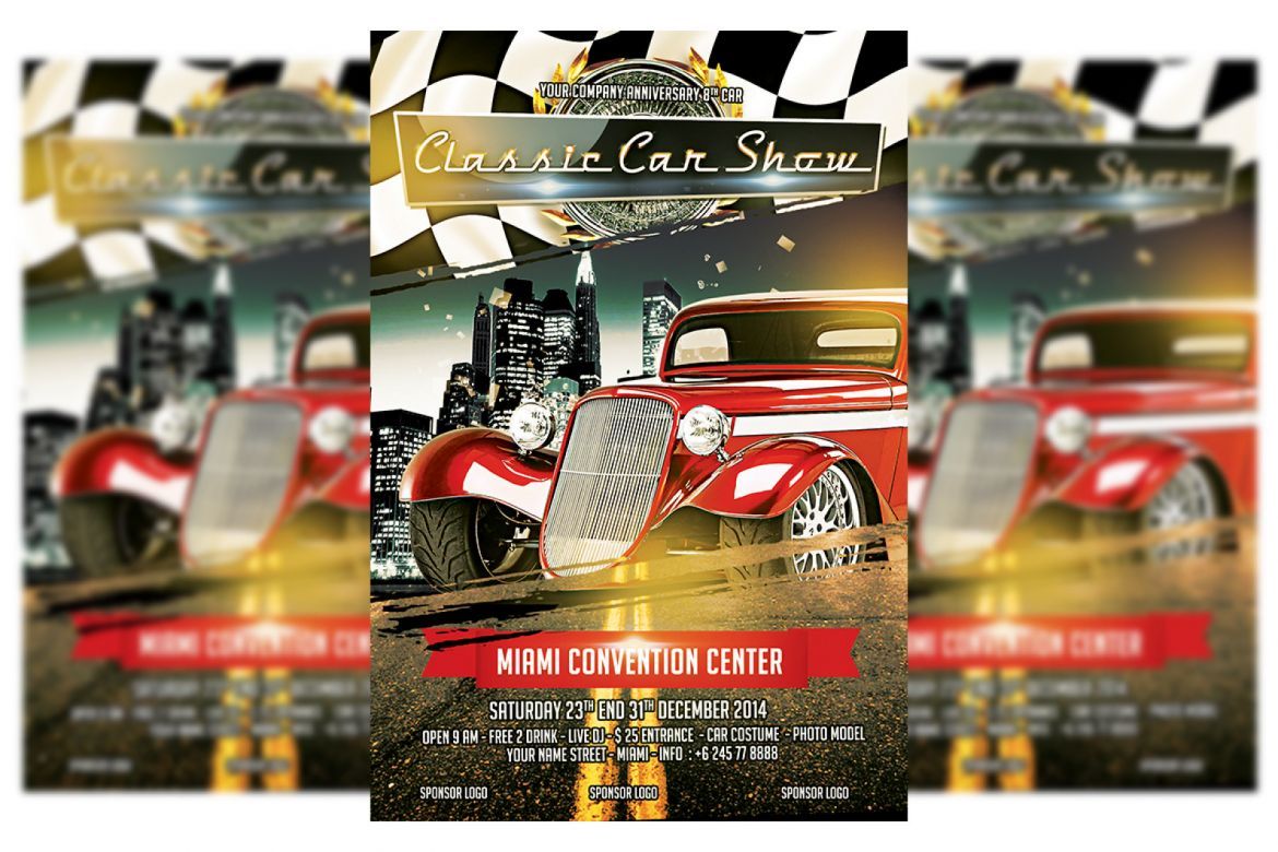 Classic Car Show flyer #3 | Deeezy