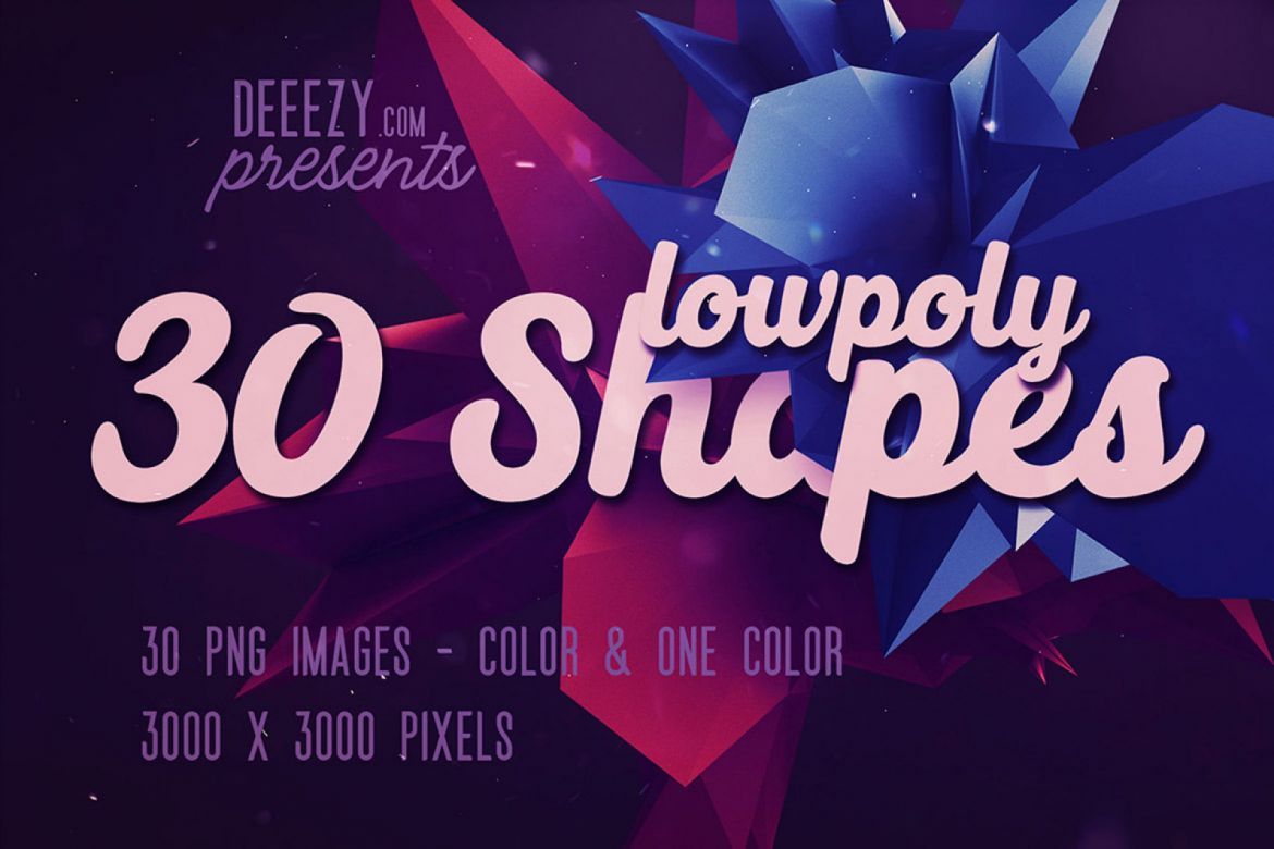 30 Low Poly Abstract Shapes | Deeezy