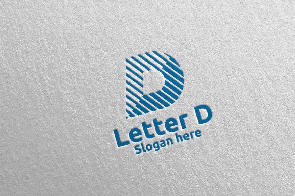 Digital Letter D Logo Design 15 | Deeezy