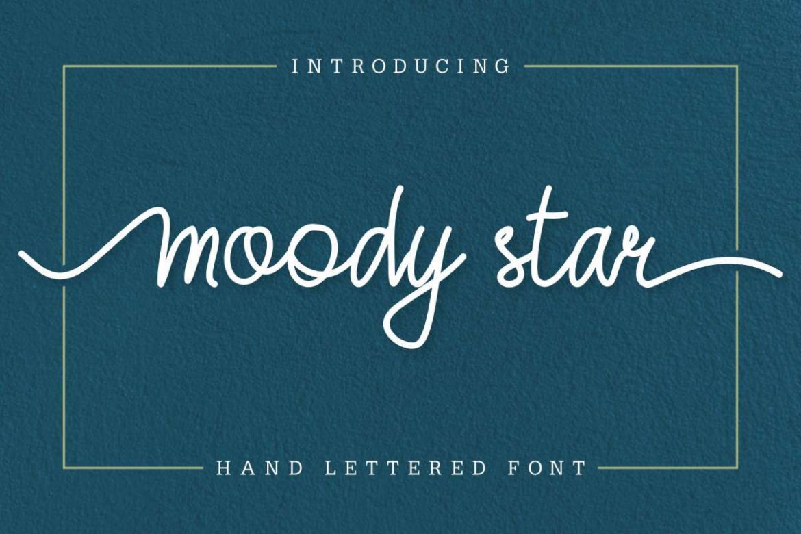 Moody Star Script Font | Deeezy