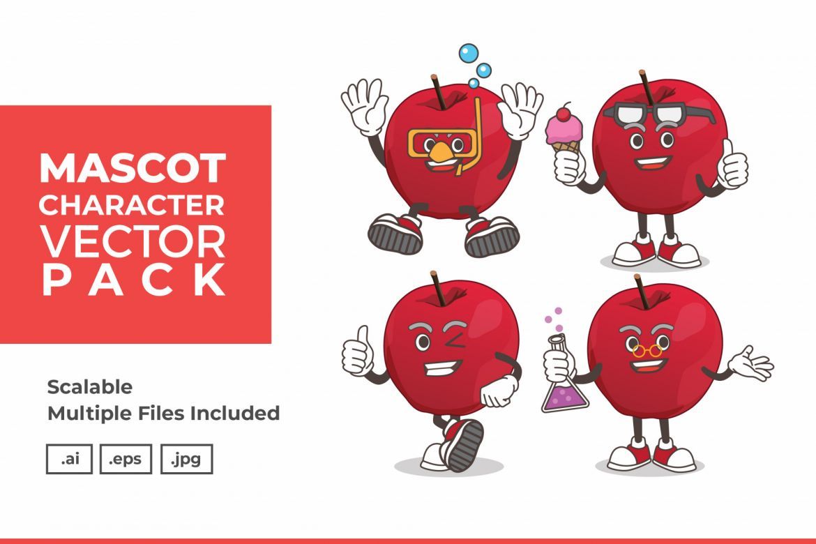Mascot & Sticker Character Vector Pack Vol 31 | Deeezy