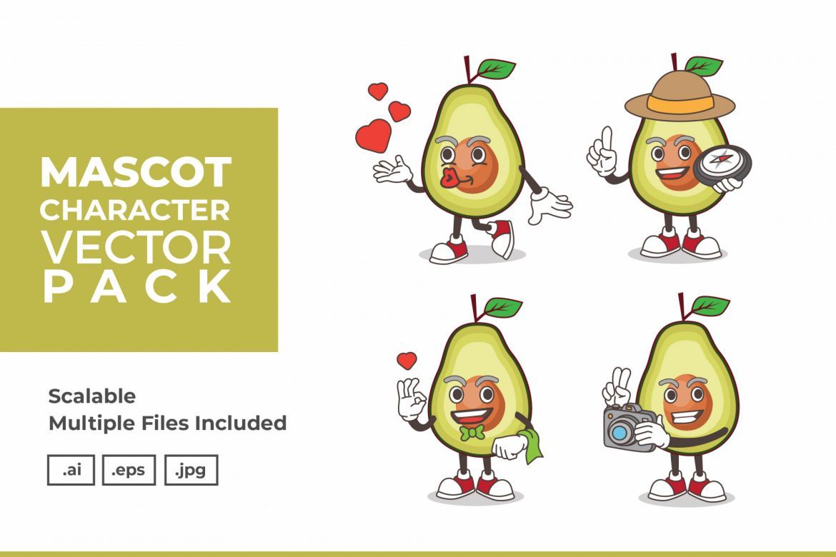 Mascot & Sticker Character Vector Pack Vol 93 | Deeezy