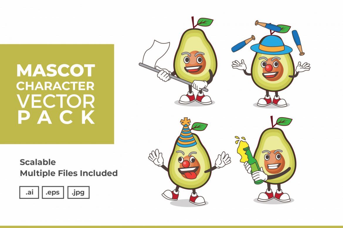 Mascot & Sticker Character Vector Pack Vol 97 | Deeezy