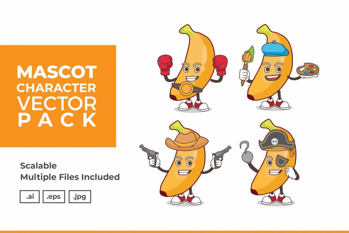 Mascot & Sticker Character Vector Pack Vol 110 | Deeezy