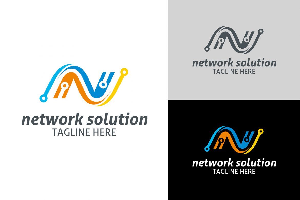 Network Solution Logo | Deeezy