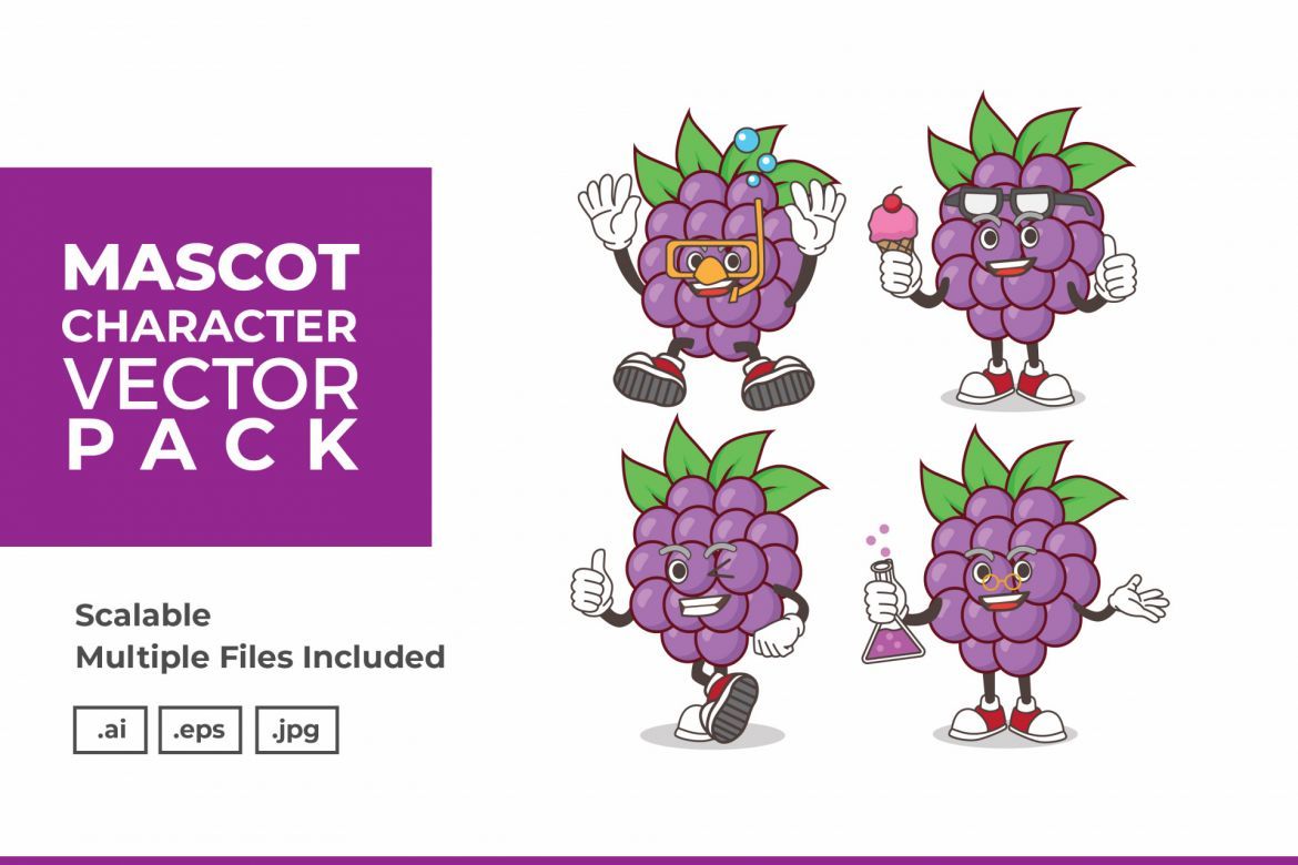 Mascot & Sticker Character Vector Pack Vol 131 | Deeezy