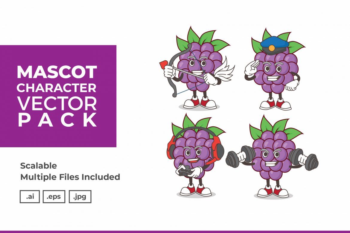 Mascot & Sticker Character Vector Pack Vol 133 | Deeezy