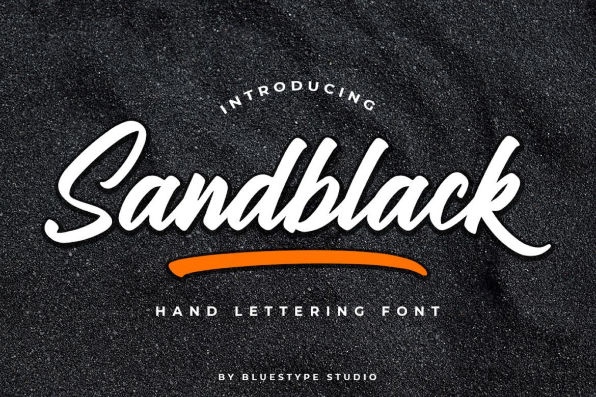 Sandblack - Hand Lettering Font | Deeezy