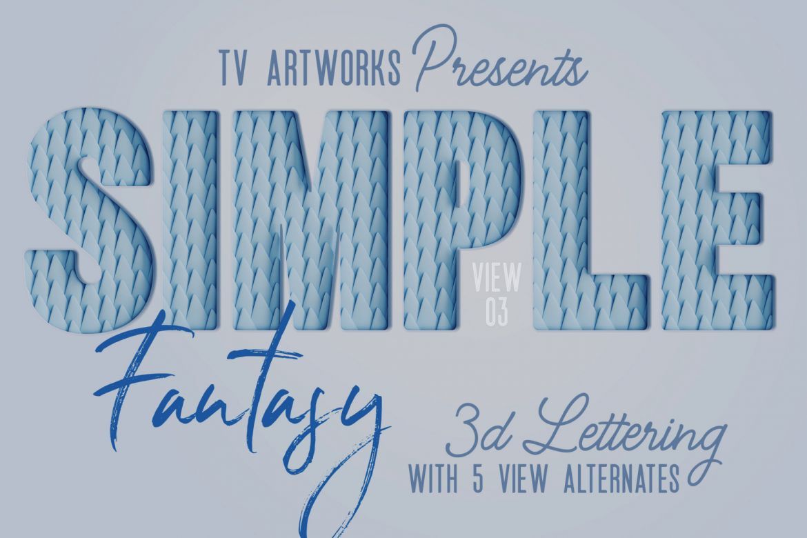 Free Simple Fantasy 3D Lettering | Deeezy