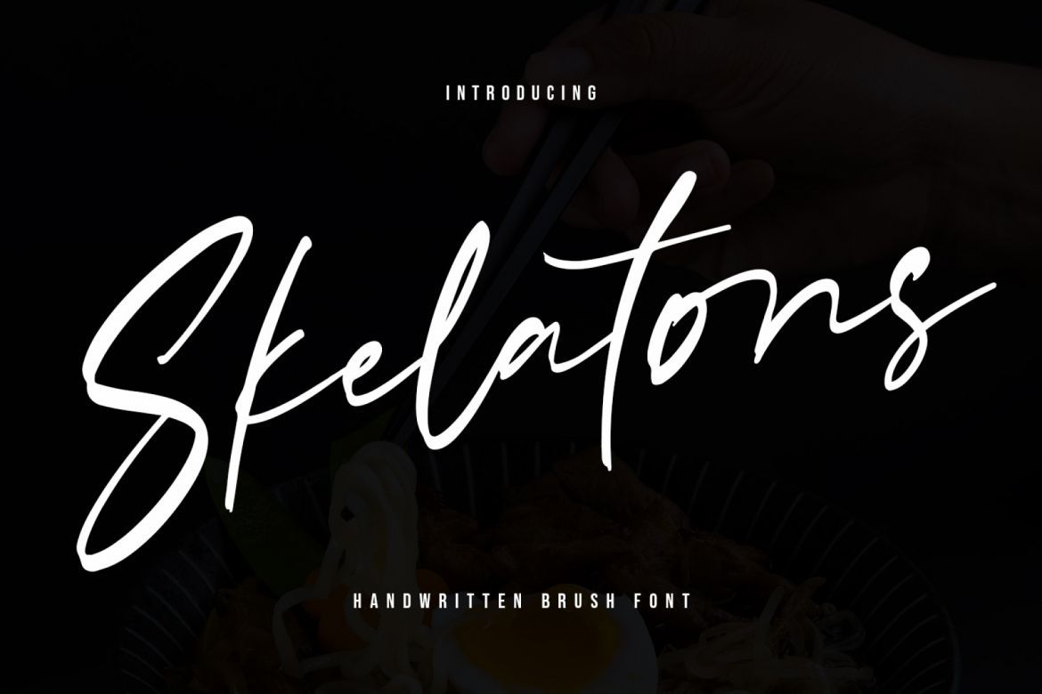 Skelatons Handmade Brush Font | Deeezy