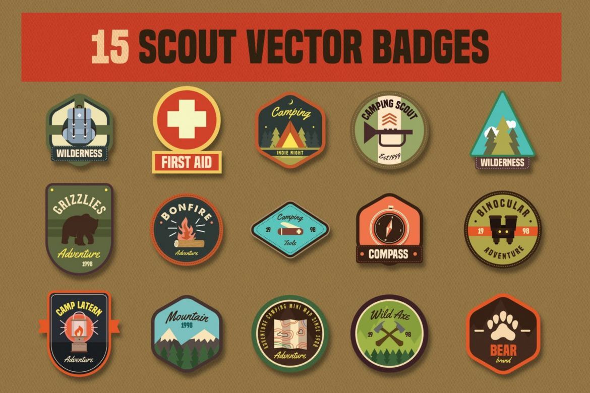 15 Scout Vector Badges icon | Deeezy