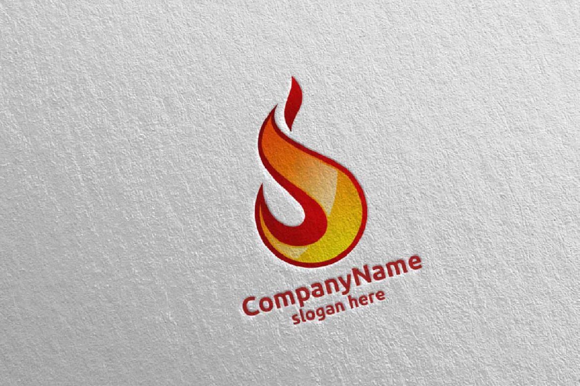 3D Fire Flame Element Logo Design 6 | Deeezy