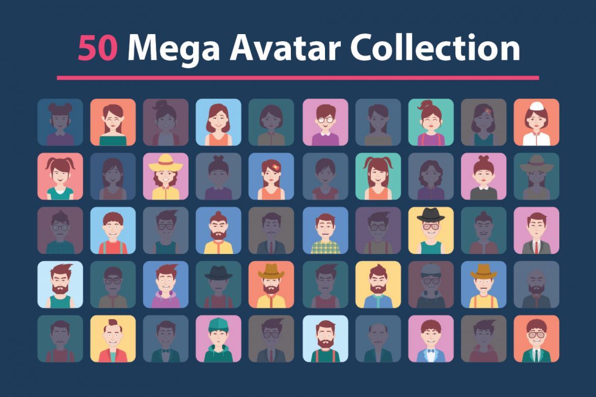 50x Flat Avatar Pack Vol. 2 | Deeezy