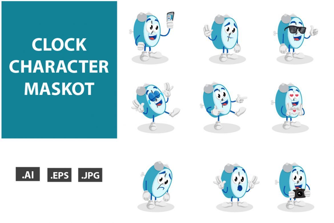 Clock Mascot Illustration | Deeezy