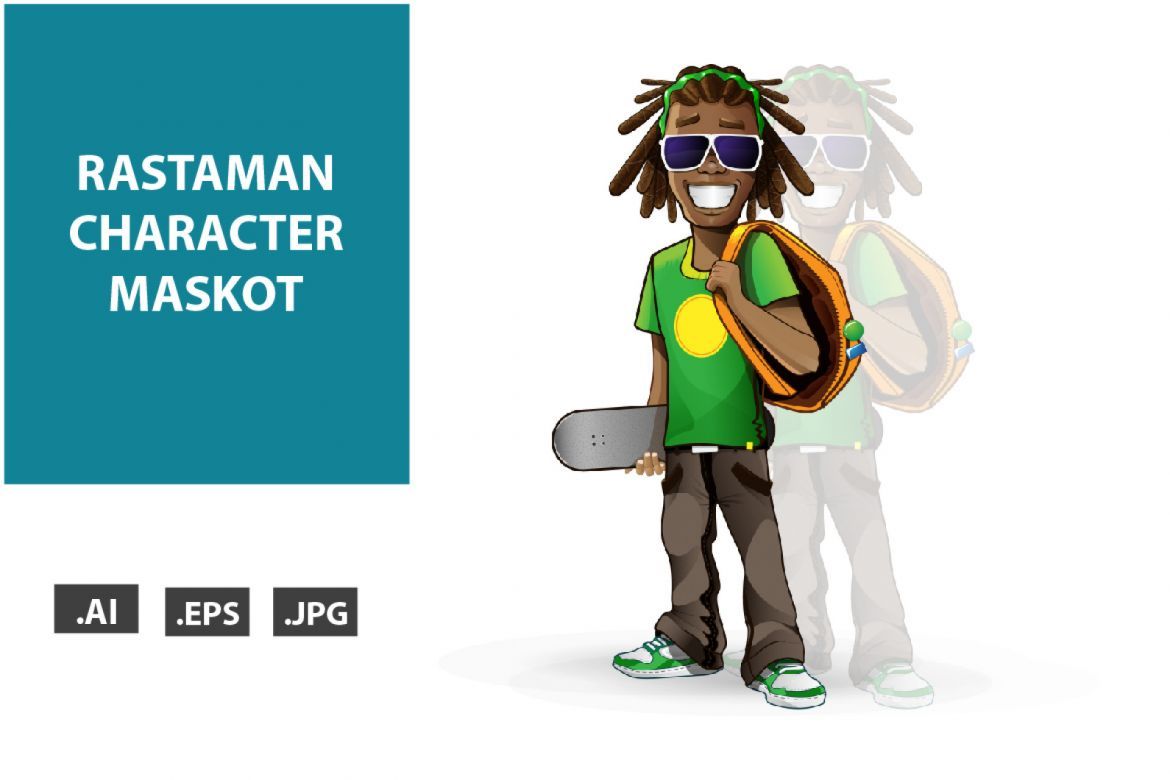Rastaman Vector Character | Deeezy
