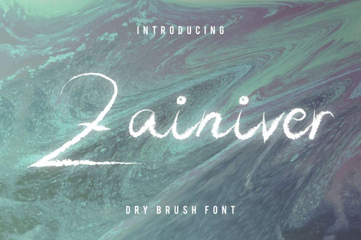 Zainiver Brush Font | Deeezy