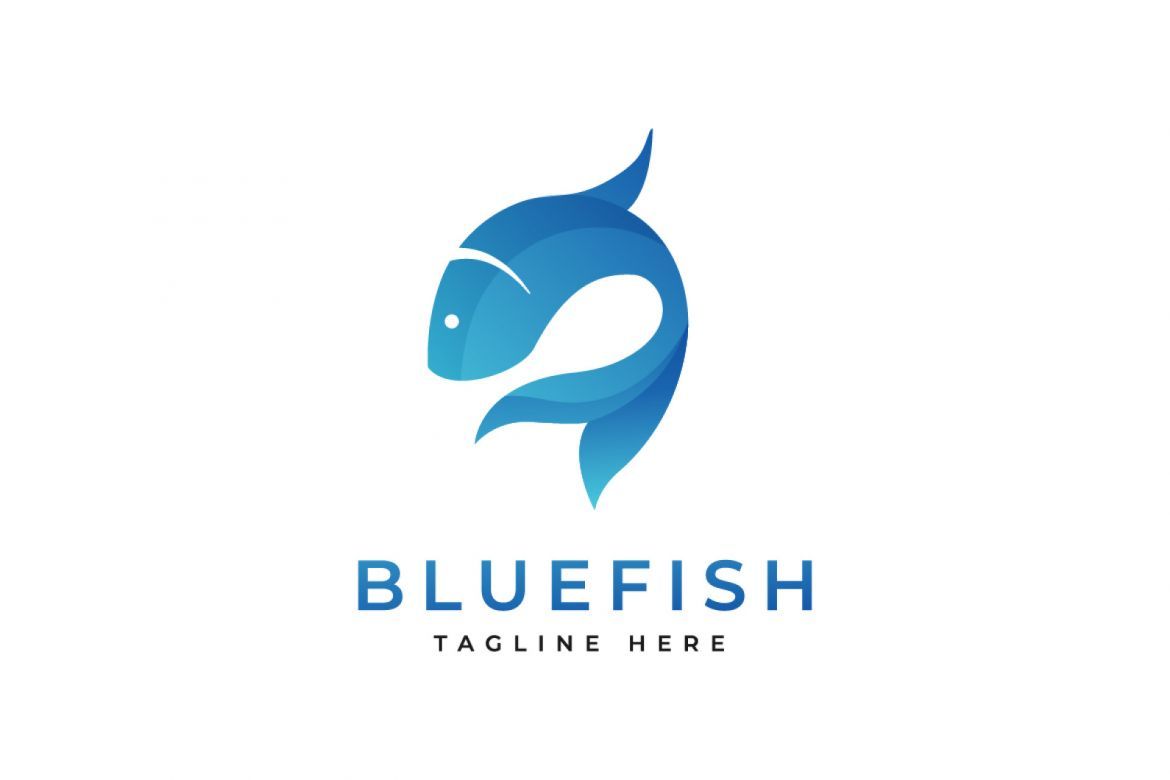 Blue fish - Logo template | Deeezy