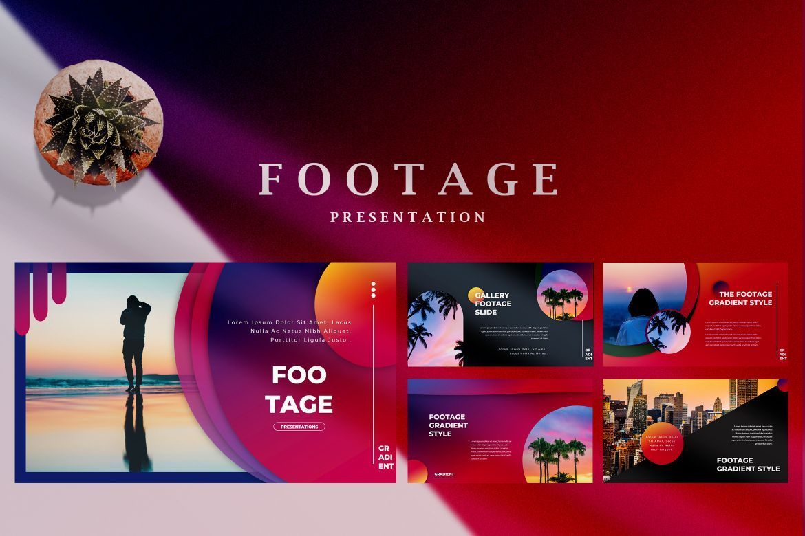 Footage Gradient - Creative Powerpoint Template | Deeezy