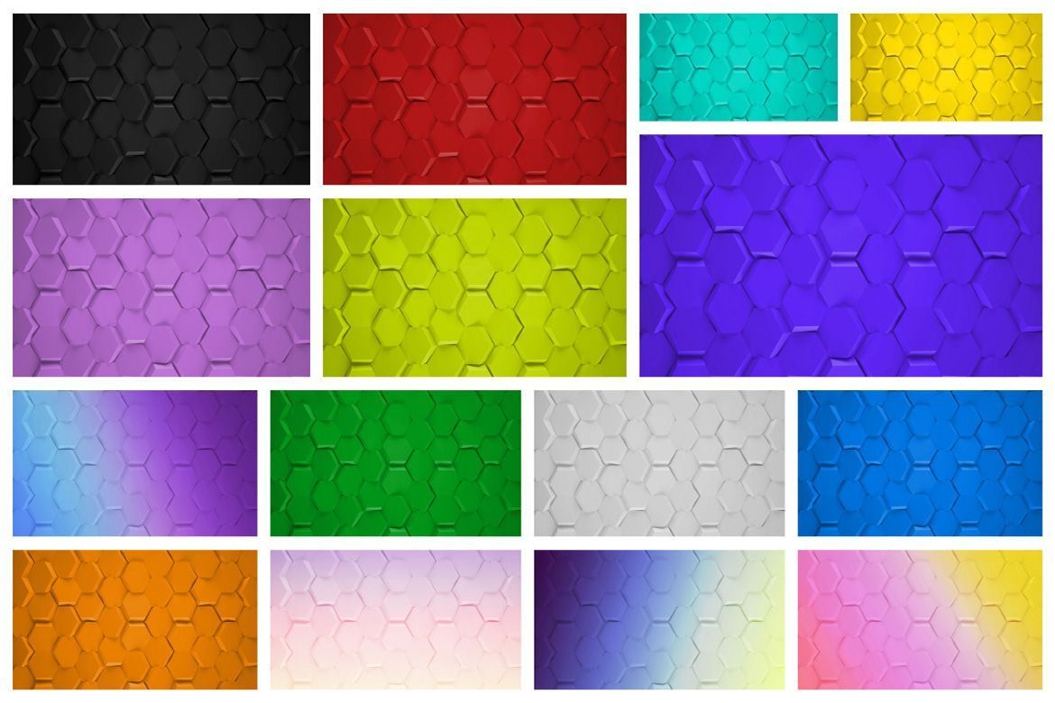 3D Hexagon Backgrounds | Deeezy