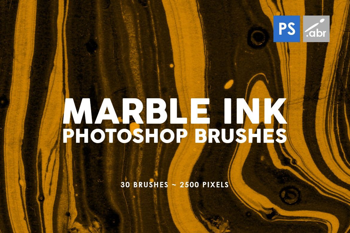 Marble Ink Textures Photoshop Brushes Vol. 2 | Deeezy