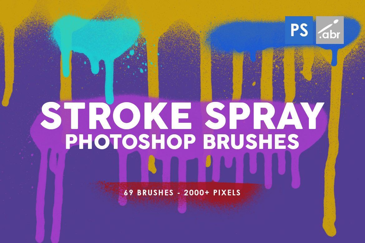 Stroke Spray Photoshop Stamp Brushes | Deeezy