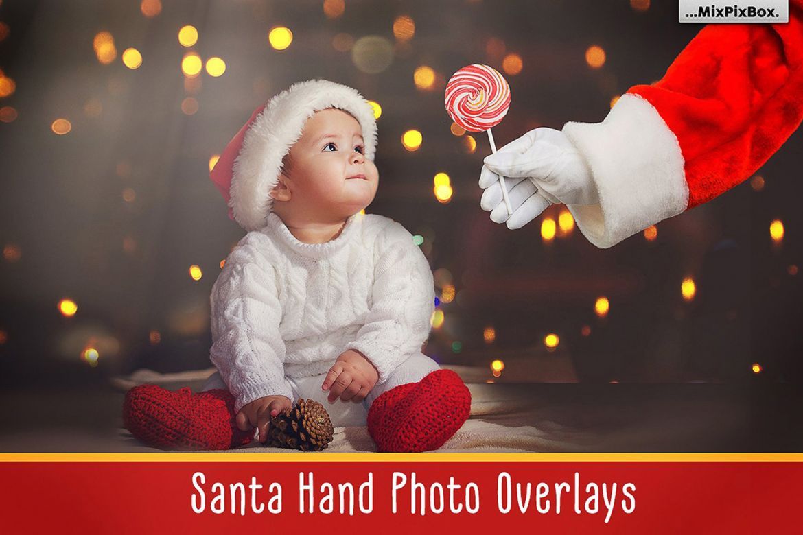 Santa Hand - PNG overlays | Deeezy