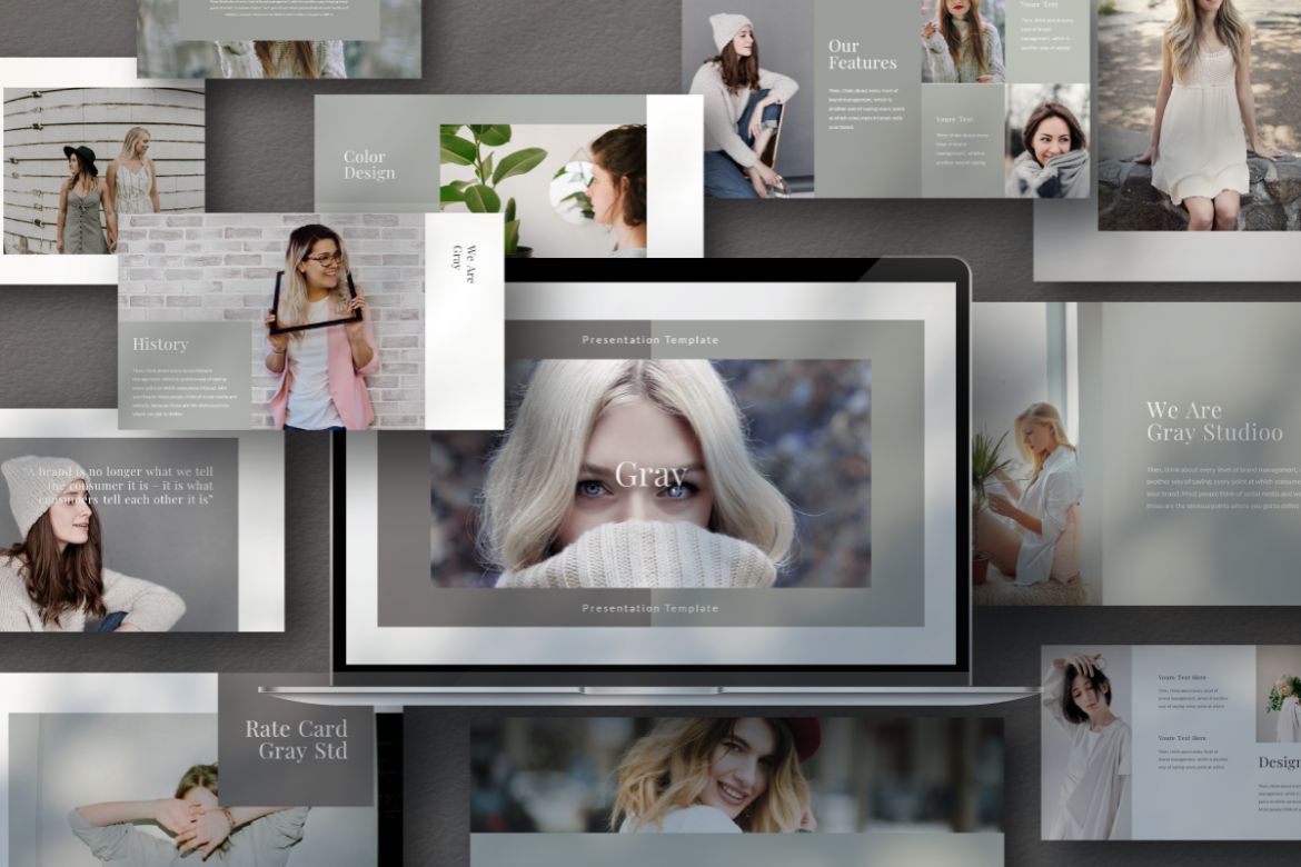 Gray Powerpoint Template | Deeezy