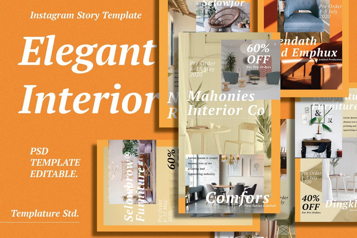 Interior Template Instagram Story | Deeezy