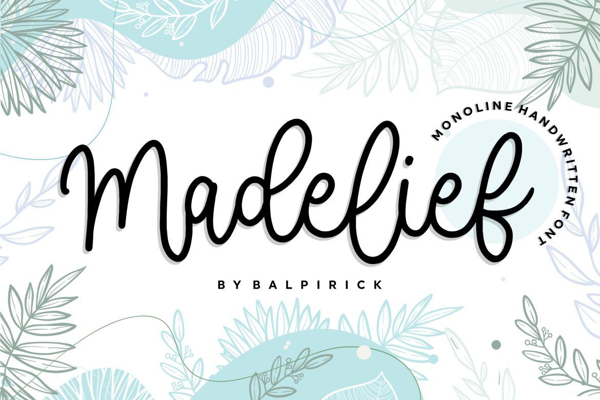 Madelief Monoline Handwritten Font | Deeezy