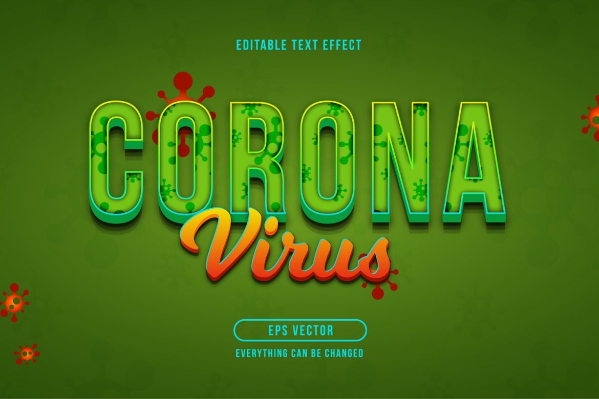 Corona editable text effect vector | Deeezy
