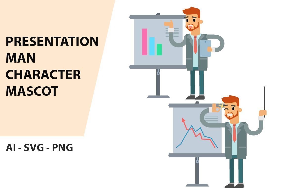 Presentation Man Character Vector Vol. 2 | Deeezy