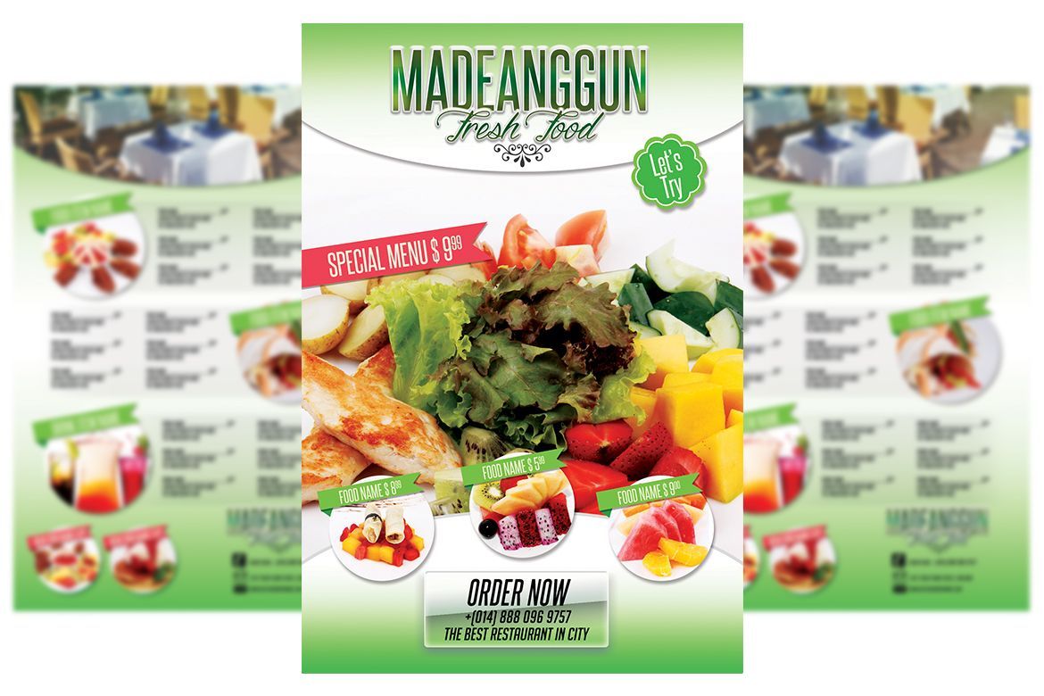 Fresh Food Restaurant Menu | Deeezy