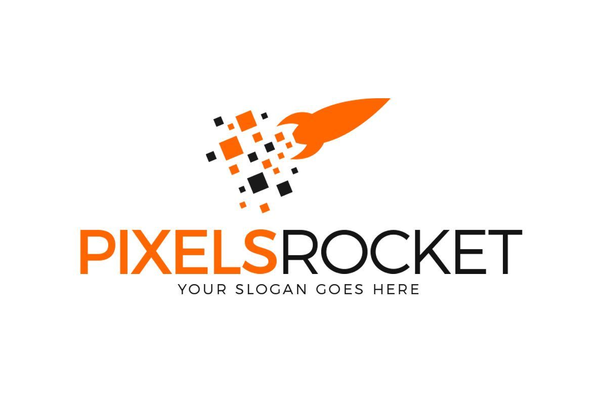 Pixels Rocket Logo | Deeezy