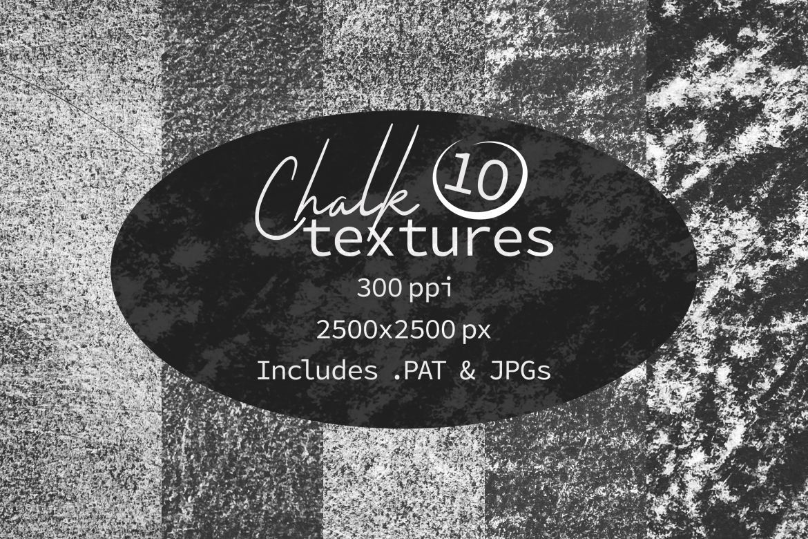 Chalk Texture Patterns and JPGs (Set of 10) | Deeezy