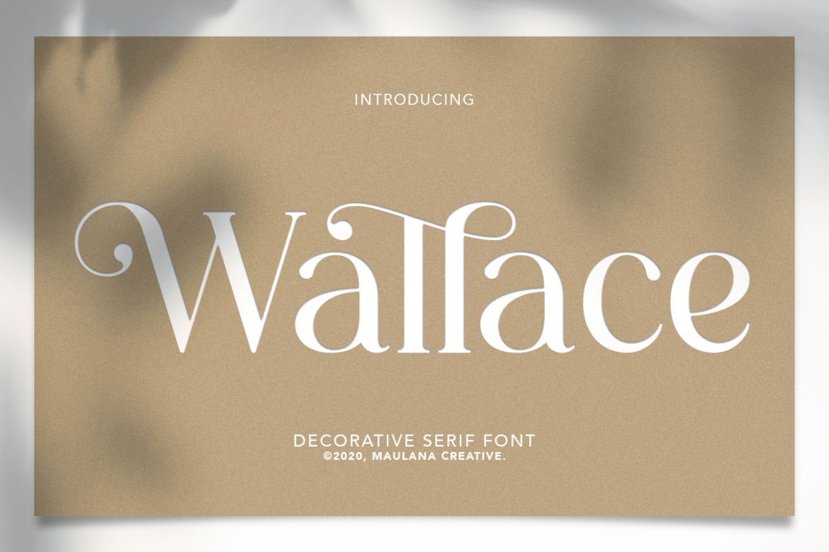 Wallace - Decorative Serif Font | Deeezy