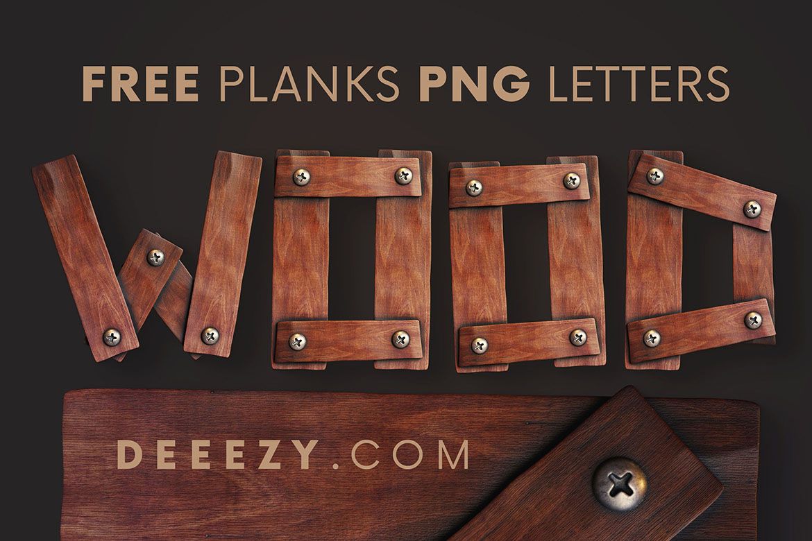 Free Wooden Planks 3D Lettering | Deeezy