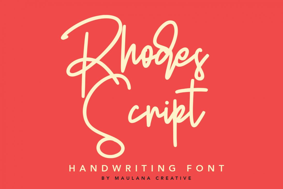 Rhodes Modern Script Signature Font | Deeezy