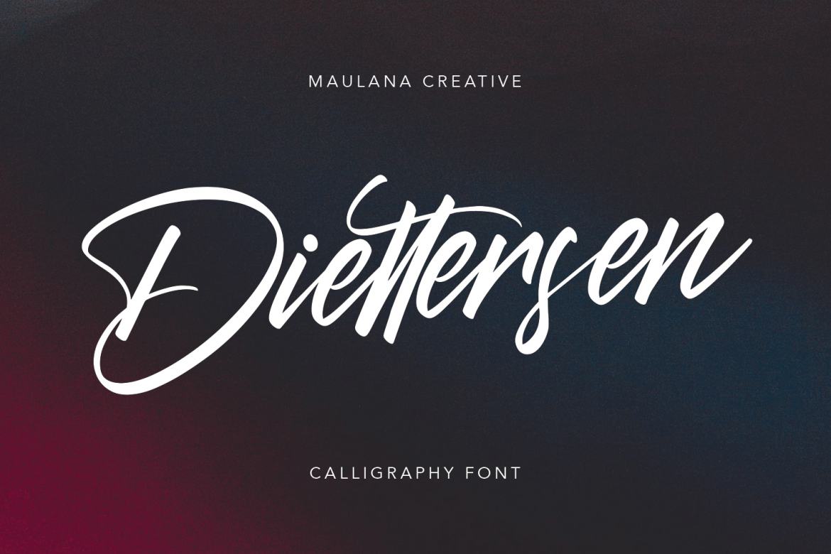 Diettersen Script Calligraphy Font | Deeezy