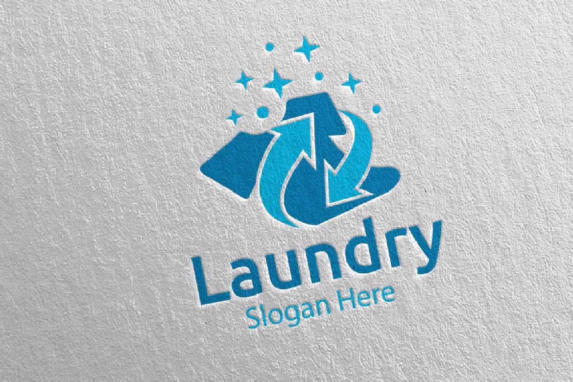 Laundry Dry Cleaners Logo 23 | Deeezy